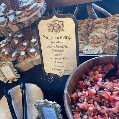 Second Breakfast Sign Wood Engraved LOTR Kitchen Wall Decor. - Etsy