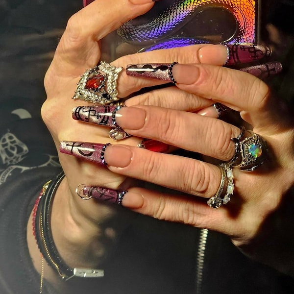 Rainbow Pride Press on Nails, Pride Flag, Queer, LGBT, Gay, Pride Nails ...