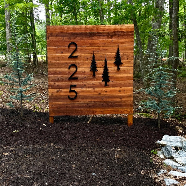 12 Inch Modern House Numbers Letters - Etsy