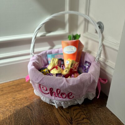 Easter Basket Liner Eyelet Ruffle ADD ON, Extra Charge for Eyelet ...