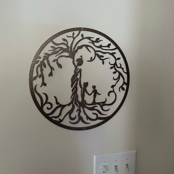 Mother Tree of Life, Metal Tree of Life, Mother With Children Wall Art ...