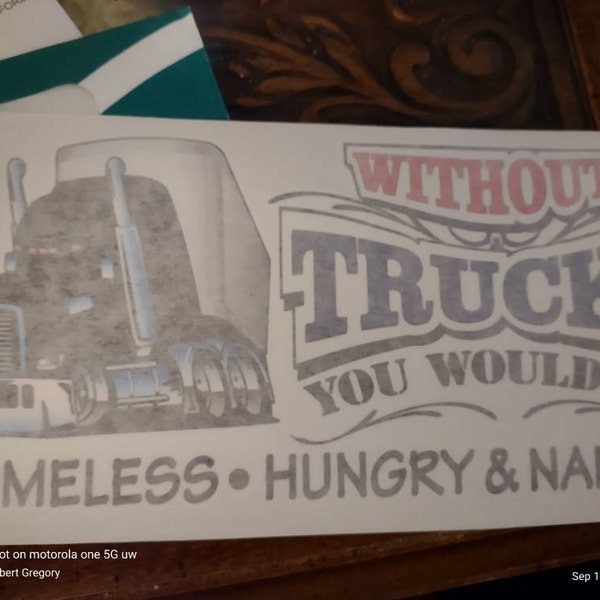 Without Truckers Decal - Etsy
