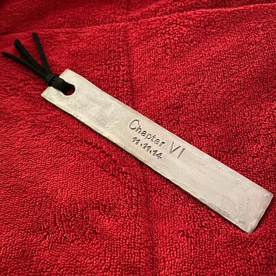 6th Wedding Anniversary Bookmark Hand Made Personalised Iron Gift Hand ...