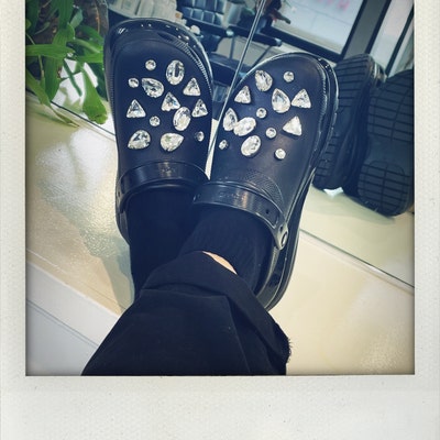 Crocs Charms Crystal Silver Diamonds and Pearls Set. Charms for Your ...