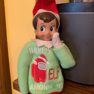 Suspicious Crewmate Astronaut Embroidered Elf Sweaters, Clothes - Etsy