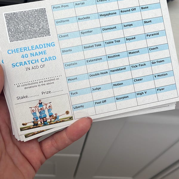 Extra Large Bingo Flyers – Ideal for Visually Impaired Players Strips ...