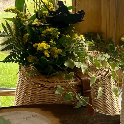 Vintage Fishing Creel Basket Wicker Decoration Basket - Etsy