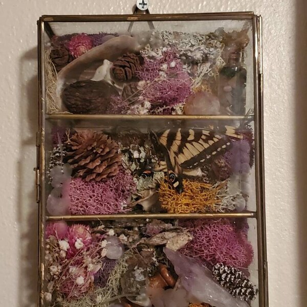 Vine Crystal Suncatcher Wind Chime / Wire & Found Objects Oddity Decor ...