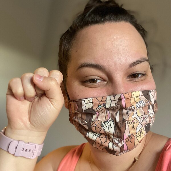 Face Mask - Reversible Japanese Origami Crane Fabric and Japanese ...