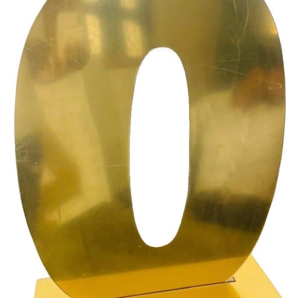Individual Large Mirror Acrylic Sign, Freestanding Number Party Prop ...