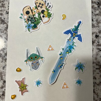Totk Zelda Art Nouveau Waterproof Vinyl Sticker the Legend of Zelda ...