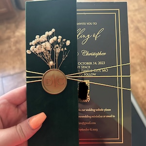 Luxury Wedding Invitation Frosted PVC, Sealed Luxury Wedding Invitation ...