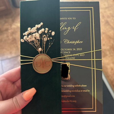 Luxury Wedding Invitation Frosted PVC, Sealed Luxury Wedding Invitation ...