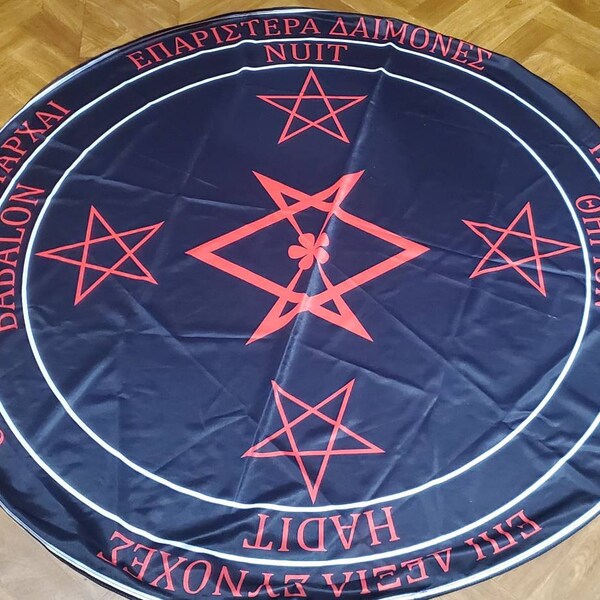 Star Ruby Thelemic Magical Ritual Circle Cloth - Etsy