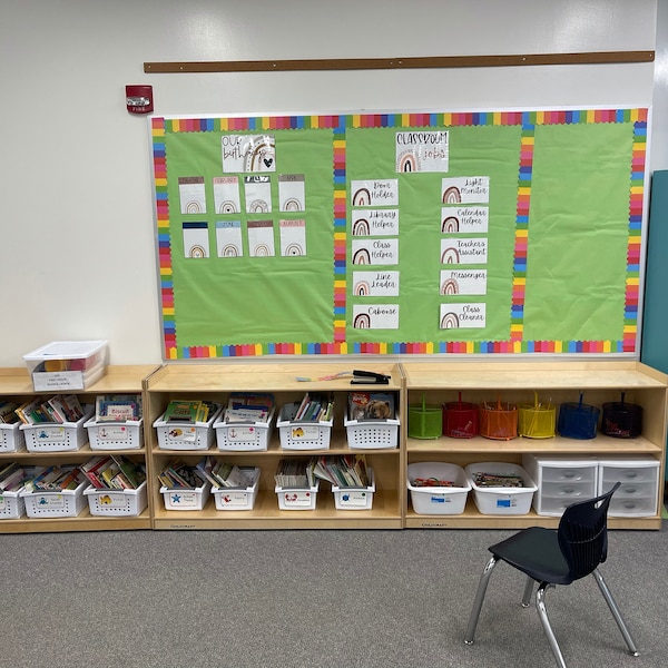 BOHO RAINBOW Birthday Chart | Editable | Neutral Rainbow Classroom ...