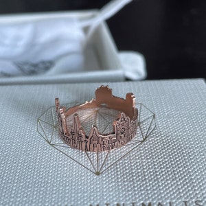 Custom City Ring Cityscape Ring Travel Ring Skyline Ring | Etsy