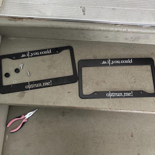 As If You Could Outrun Me Funny Gen Z Twilight Meme License Plate Frame ...