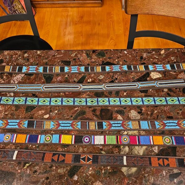 Browband,leather Beaded Horse Browband, Maasai Browband - Etsy