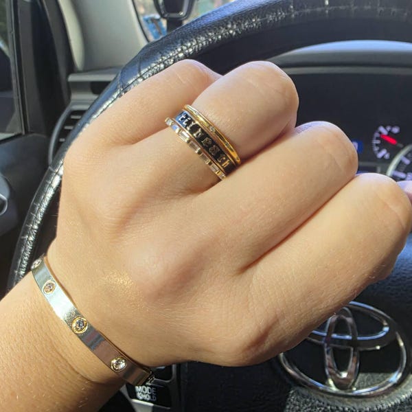 Sprinkle Diamond Ring by Caitlyn Minimalist • Space Diamond Eternity ...
