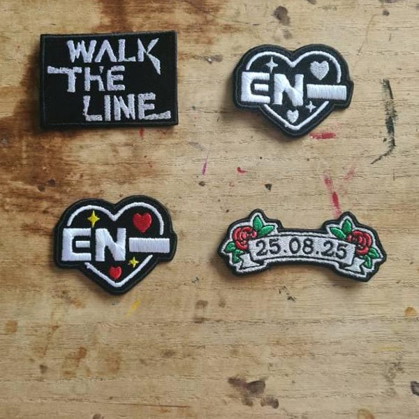 Kpop Group Sew on Embroidered Patches, Kpop Patches, Kpop Gift, Custom ...