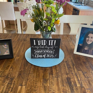 Last Day of Senior Year Sign, Class of 2025 Sign, Printable Graduation ...