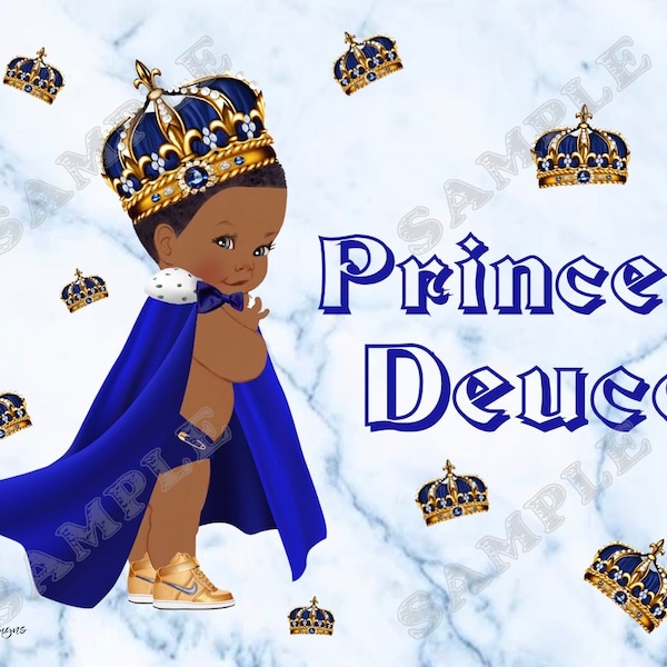 Royal Prince Baby Boy Blue Gold Throne |african American Baby | 3 Skin ...