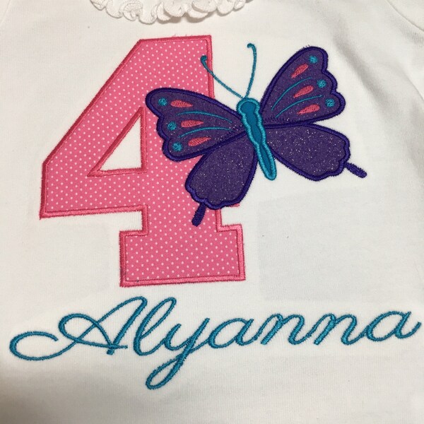 Spring Butterfly Applique Machine Embroidery Design NO:0024 - Etsy