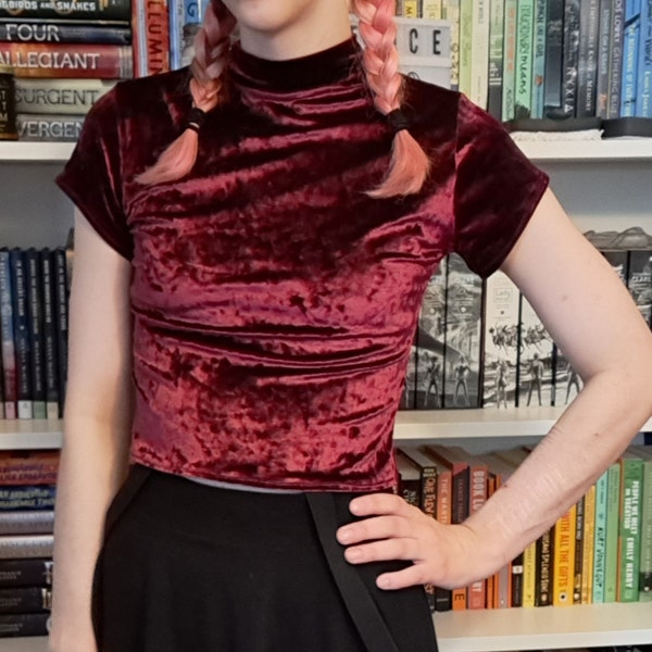 Cap Sleeve Mock Neck Top Digital PDF Sewing Pattern // US Size XS-L ...