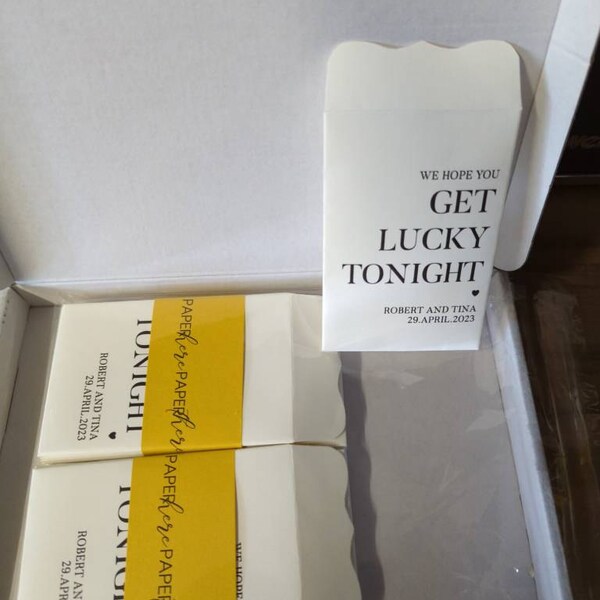 Handmade Wedding Scratch Card Holder Personalised set of 10 - Etsy