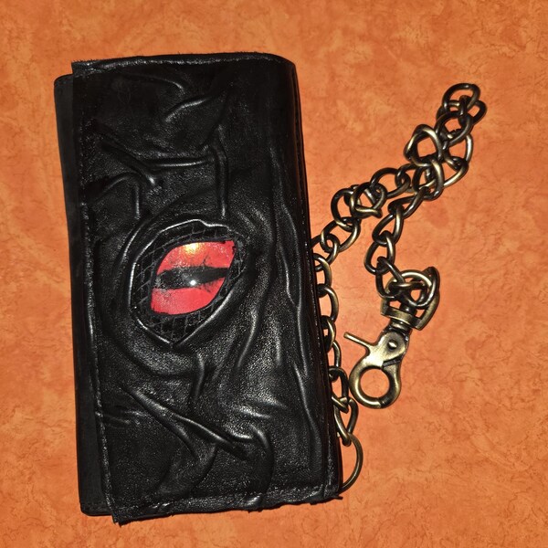 Creepy Spooky Leather Unisex Eyeball Goth Alternative Punk Bag With ...