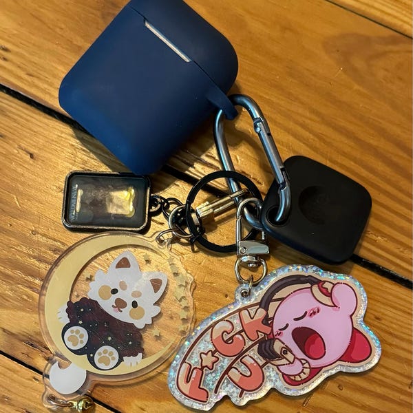 King Dedede Kirby Clobber Holographic Keychain - Etsy