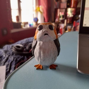 Porg Toy Figure 3D Printed Painted Star Wars Miniature Handmade the ...