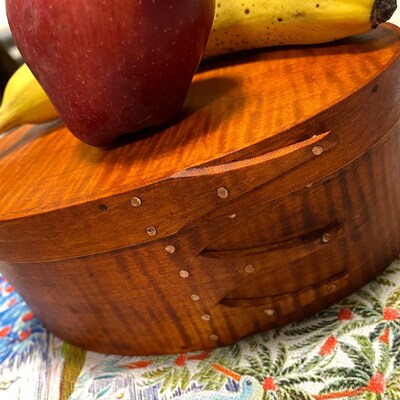 Tiger Maple Shaker Oval Boxesstack of 3 - Etsy
