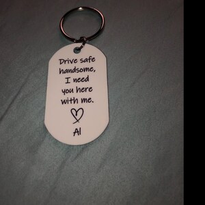 Drive Safe Handsome Keychain Personalized Photo Keychain | Etsy