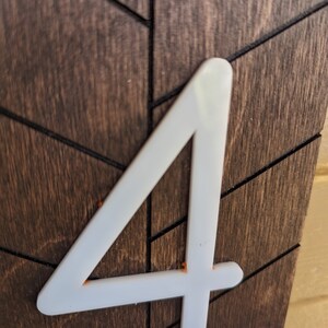 House Numbers Address Sign Vertical Outside Sign Custom - Etsy