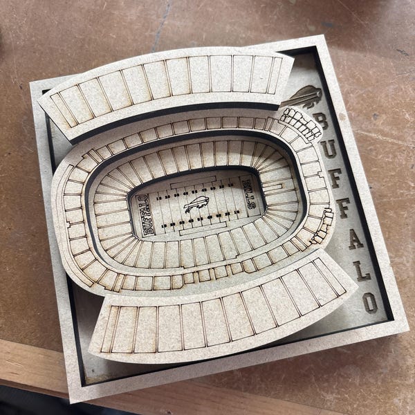 Stadium Series Football Stadium Digital Laser Cut File, Laser Ready ...
