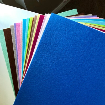 Stiffened Hard Felt 1.2 Mm Thickness Craft Felt Various Colors Stiff ...