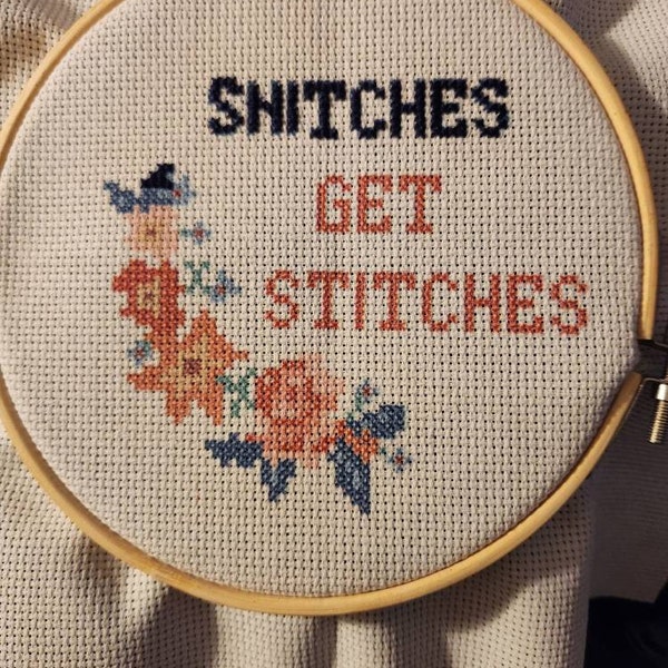 Beginner Cross Stitch Pattern, Fun and Easy Cross Stitch, Funny Cross ...