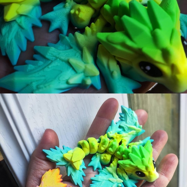 3D Printed Tiny Squid - Articulated - Fidget Gift - Etsy