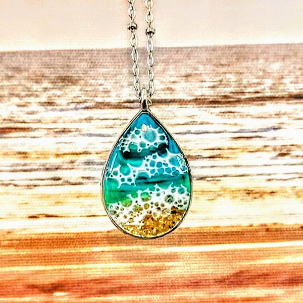 Ocean Jewelry,beach Jewelry,mermaid Necklace,beach Sand Jewelry,surfer ...