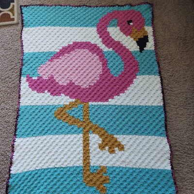 INSTANT DOWNLOAD Flamingo Crochet Graph Crochet Pattern Flamingo C2c ...
