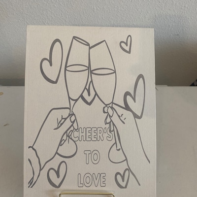 Canvas Printable Easy/ Pre Drawn Outline Canvas/ DIY Canvas/ Party ...