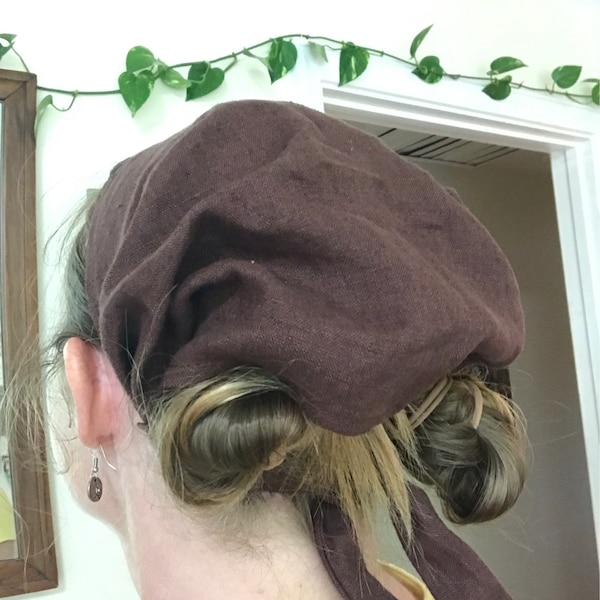 100% Cotton Butter Yellow Scarf Head Covering Headwrap Cottagecore ...