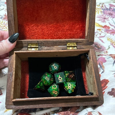 Full Set Handmade DND Resin Sharp Edge Dice Set, Lightning D&D Dice Set for Dungeons and Dragons ...