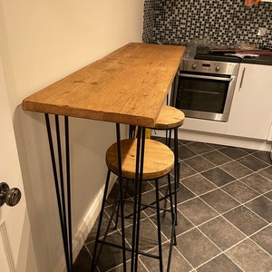 Breakfast Bar, Kitchen Dining Area Table, Scaffold Boards, Rustic ...