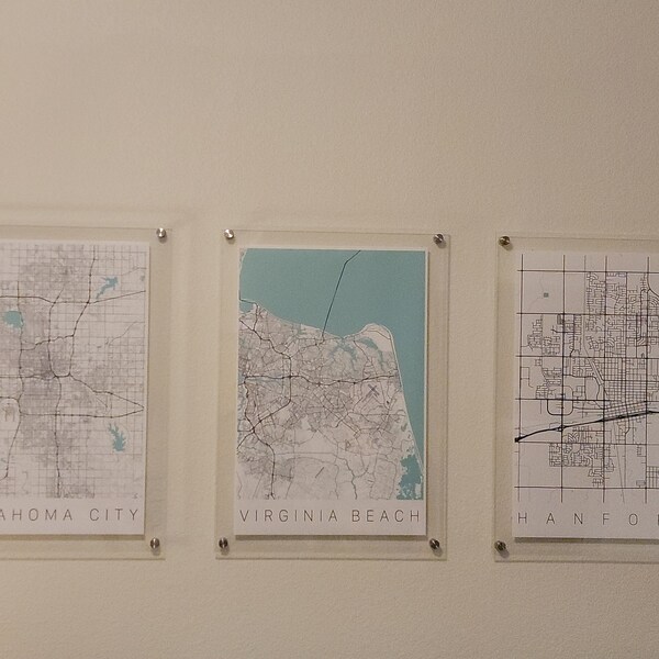 Map of the Florida Keys Framed Canvas or Print - Florida Keys Map Art ...