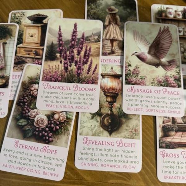 CUSTOM PREORDER: Heart and Home Oracle Deck of Vintage Style Tarot ...
