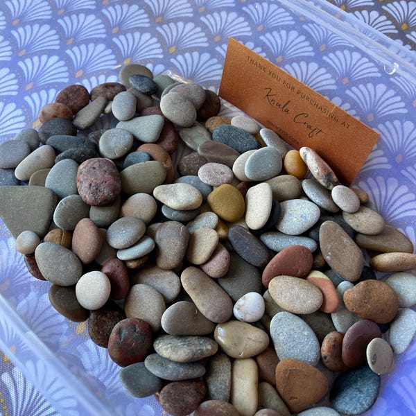 150 Multicolored Pebbles, Small Stones, Pebble Art Supply - Etsy