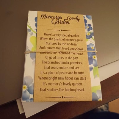 Memorial Bird Seed Packets With Green Foliage - Etsy