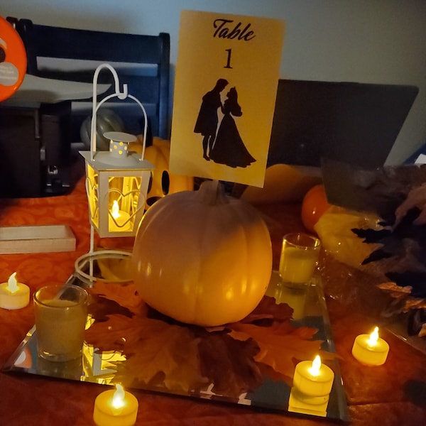 Editable Movie Couples Table Numbers Template - 4x6 & 5x7 Signs for ...